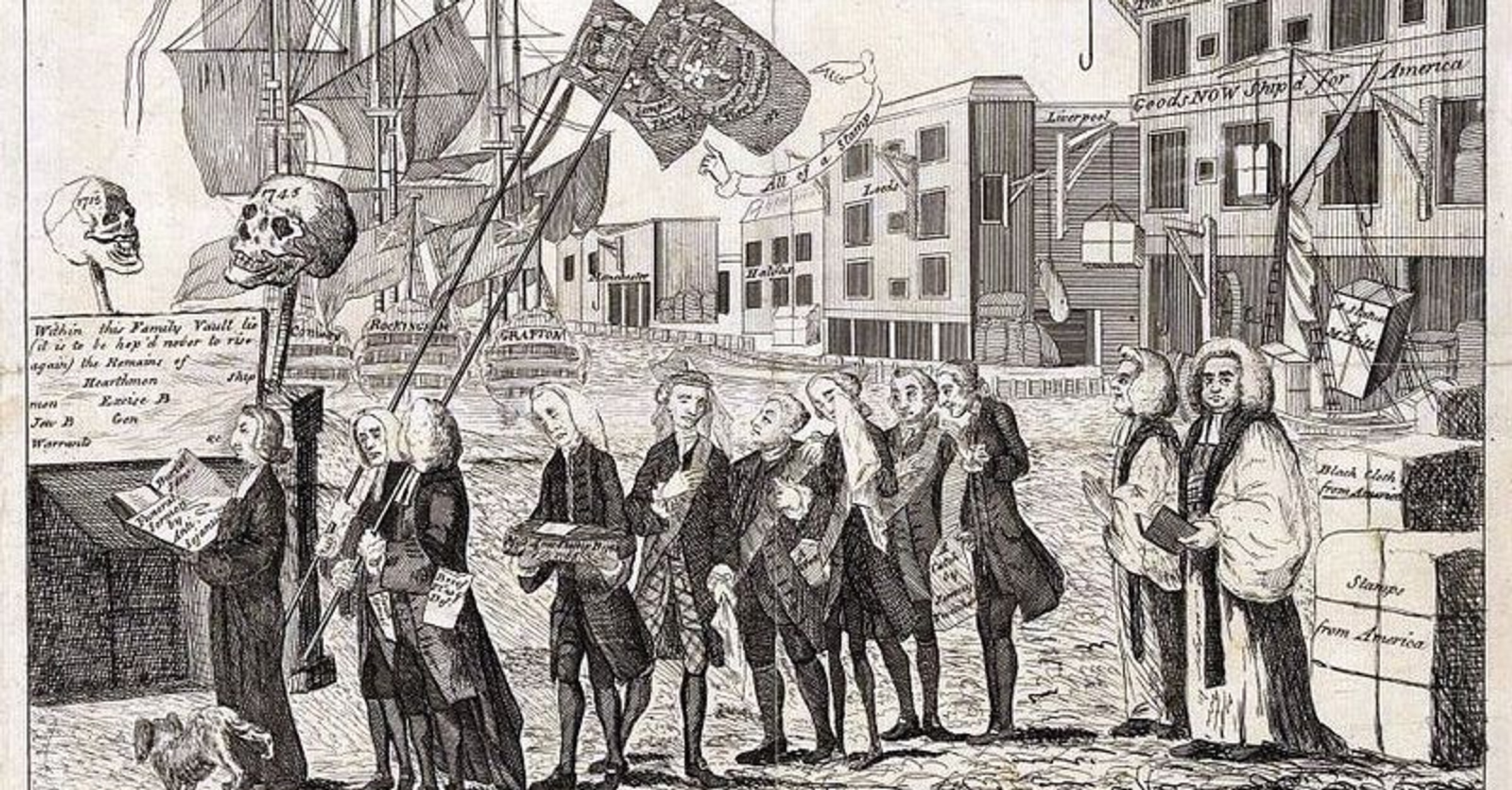 Cartoon Depicting the Repeal of the Stamp Act - World History Encyclopedia
