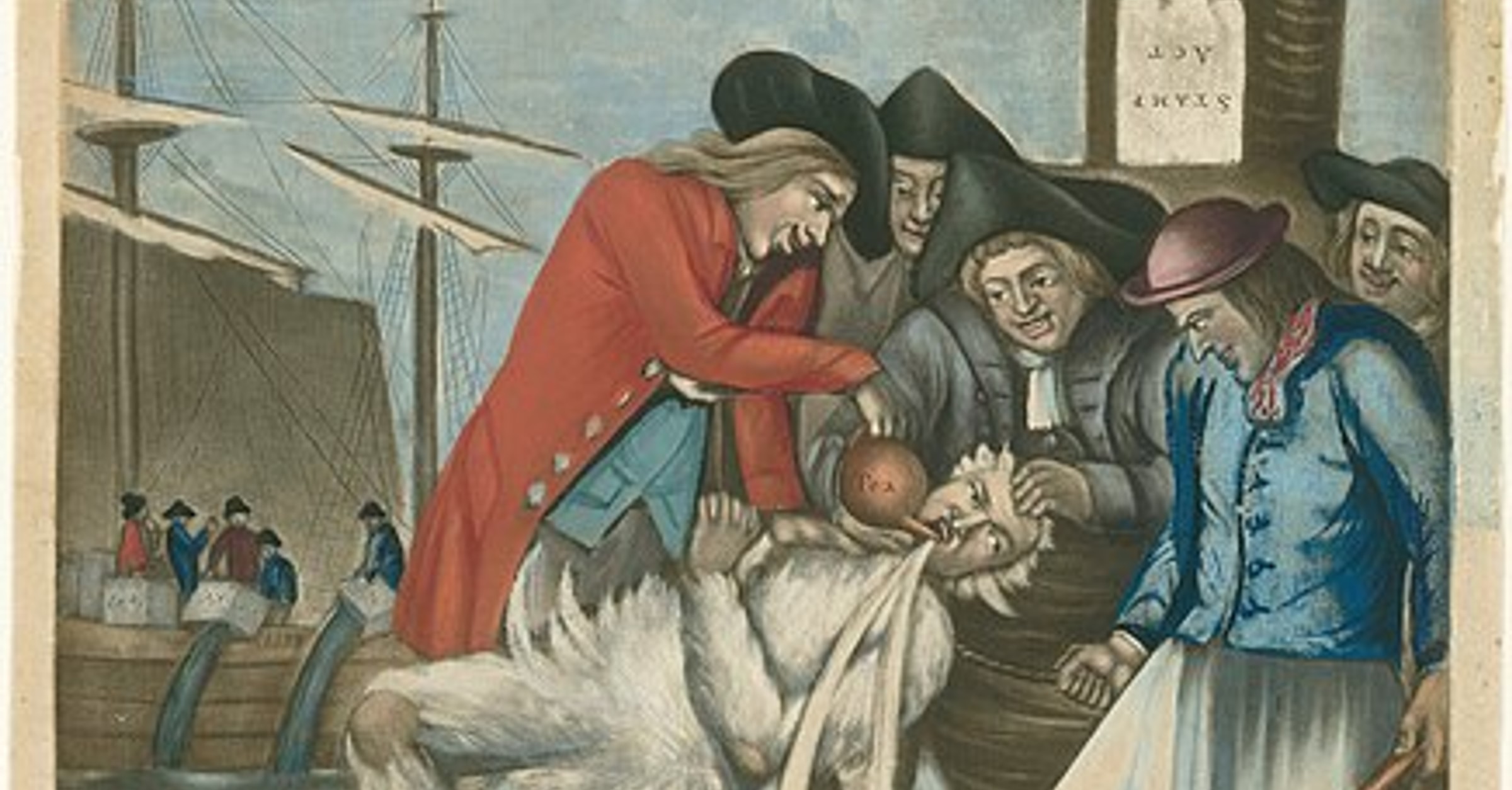The Bostonians Paying the Excise-Man, or Tarring and Feathering - World ...