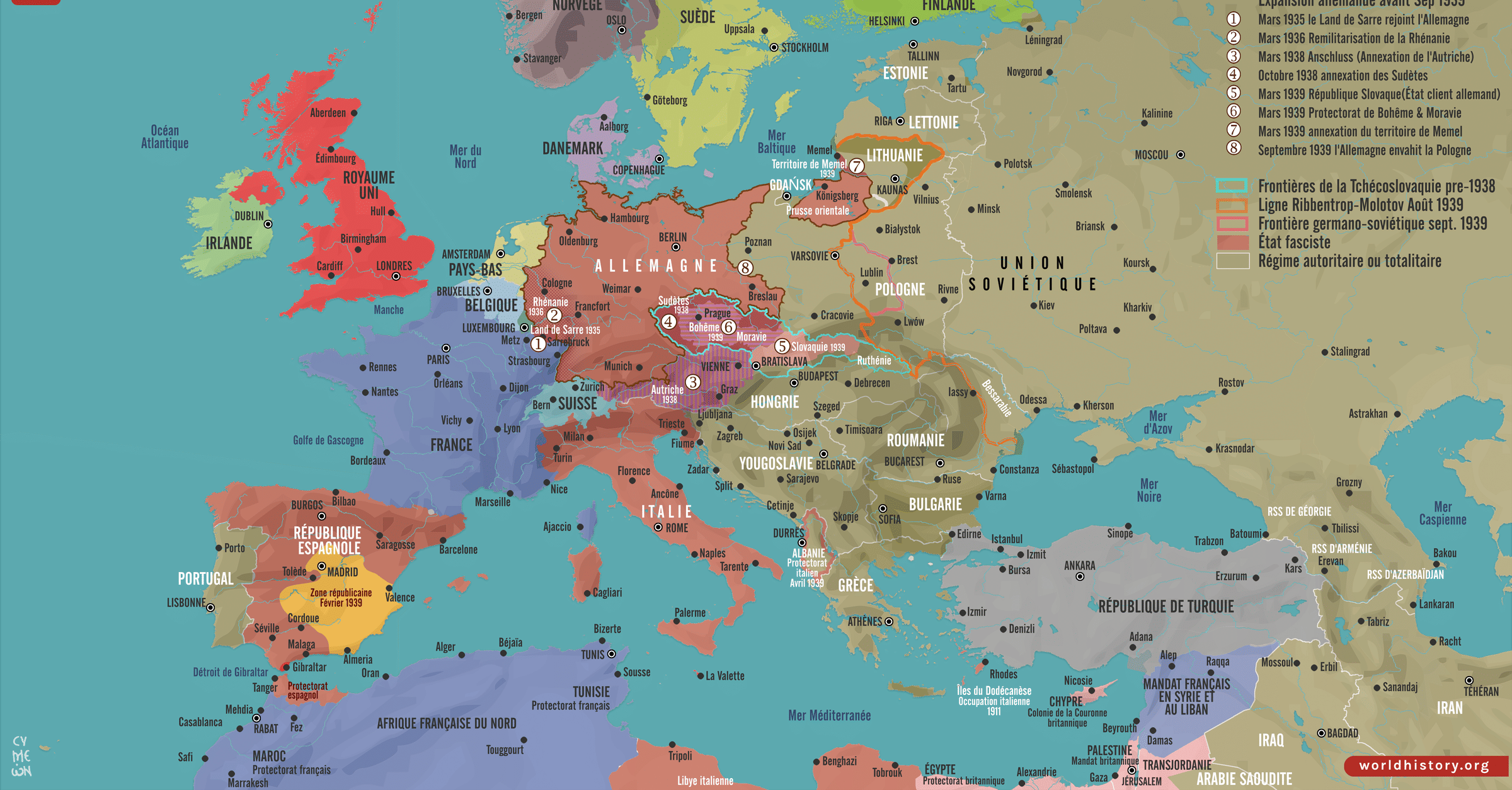 Causes de la Deuxième Guerre Mondiale - Encyclopédie de l'Histoire du Monde