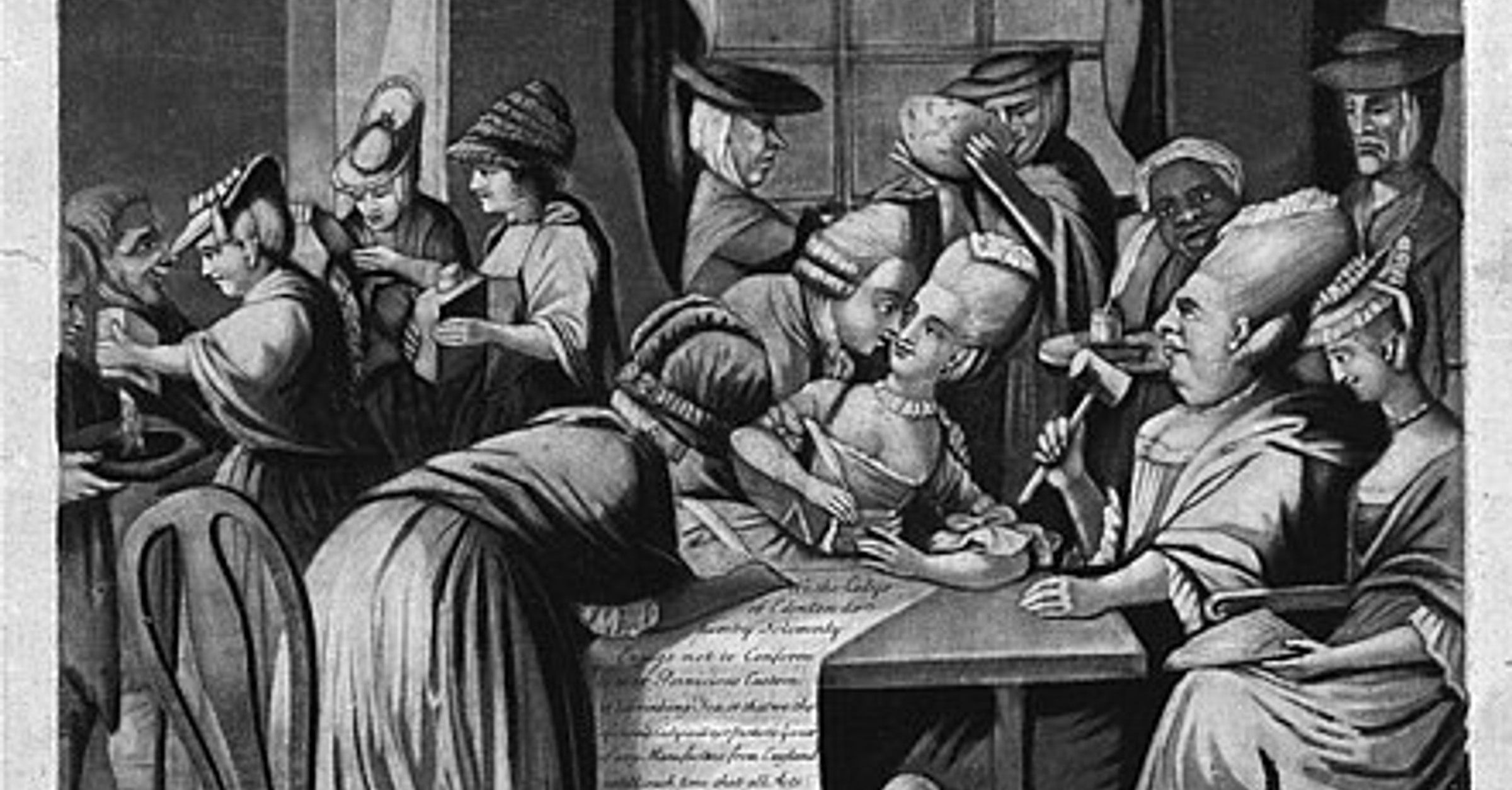 Satirical Depiction of the Edenton Tea Party - World History Encyclopedia
