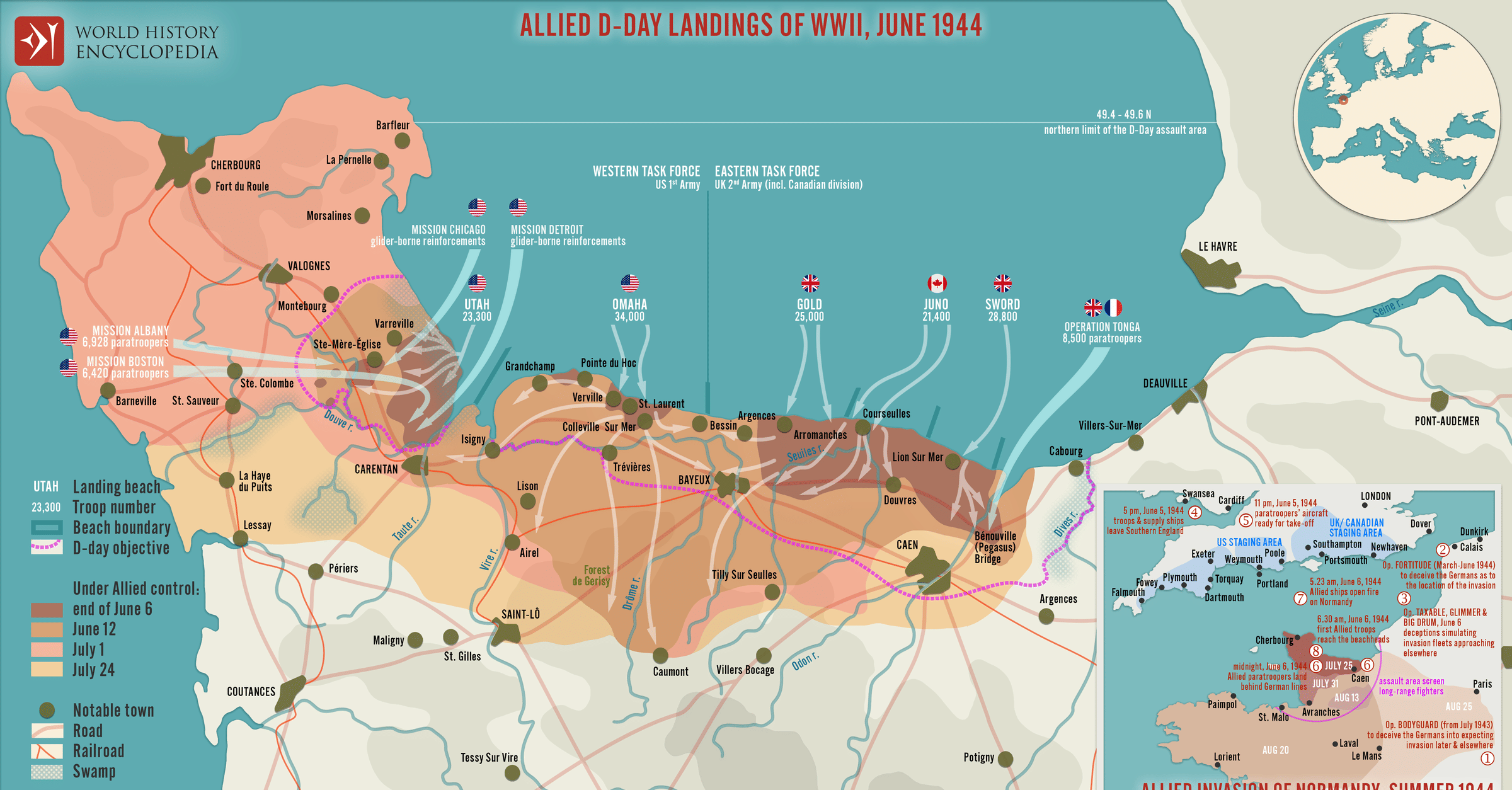Allied D-Day Landings of WWII, June 1944 - World History Encyclopedia