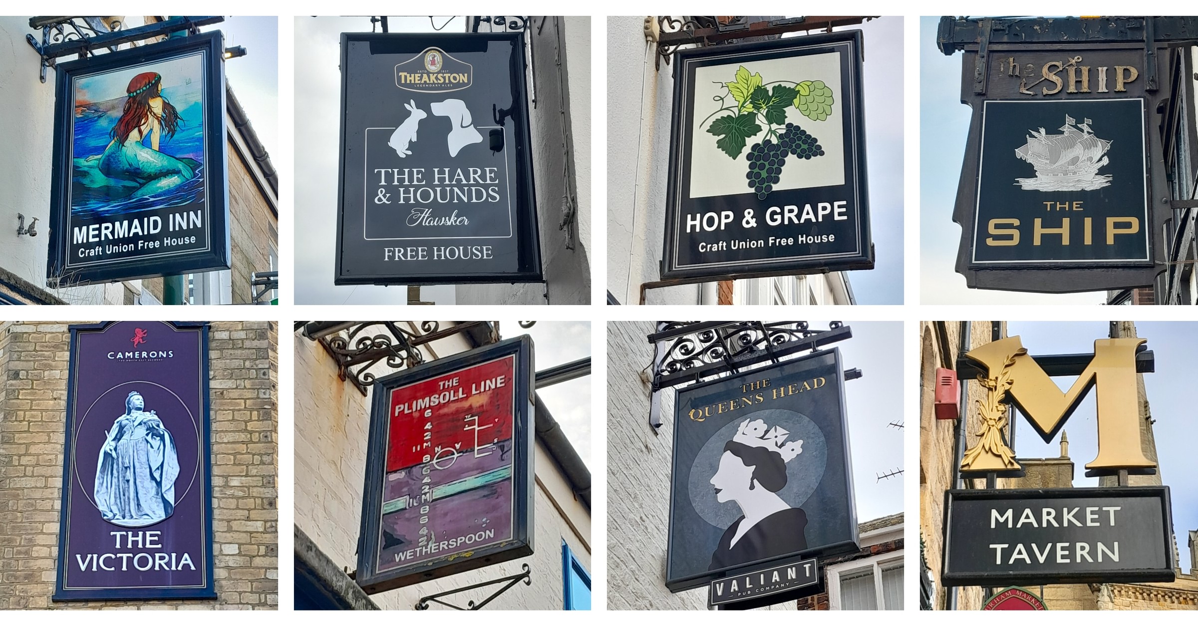 Eight English Pub Signs - World History Encyclopedia