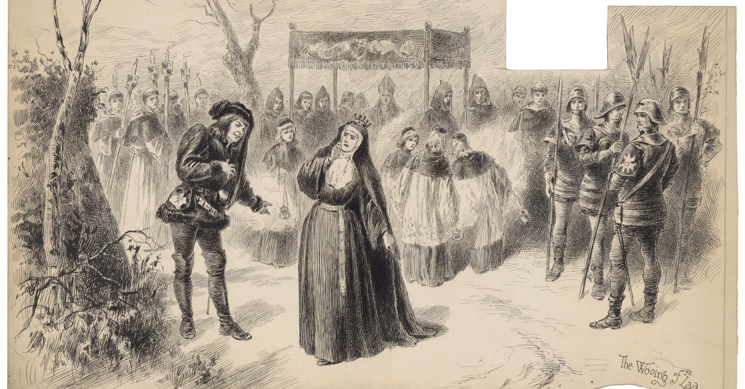 Richard III Woos Lady Anne: Richard III, Act I Scene II - World History ...