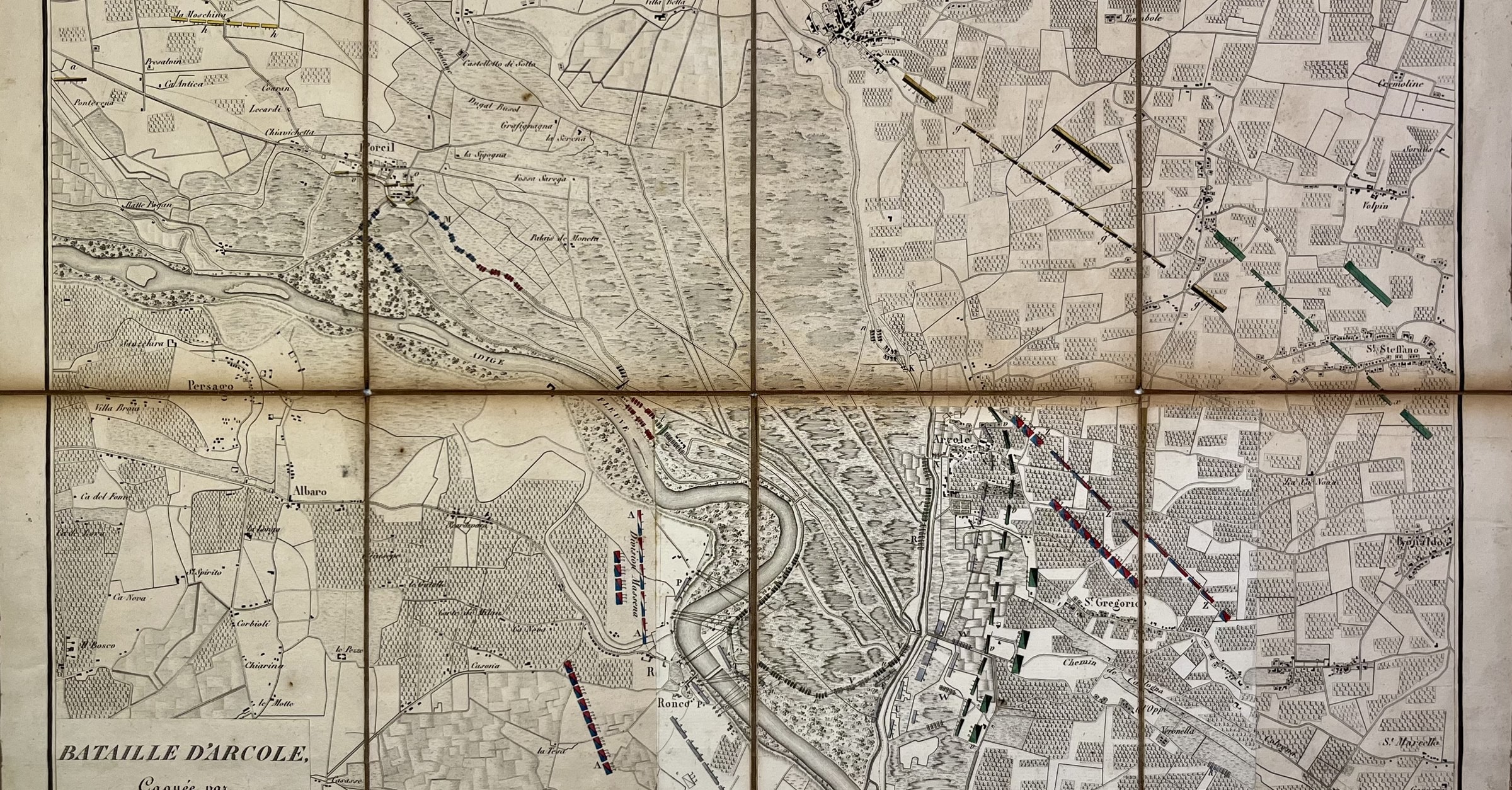 Map of the Battle of Arcole, November 1796 - World History Encyclopedia