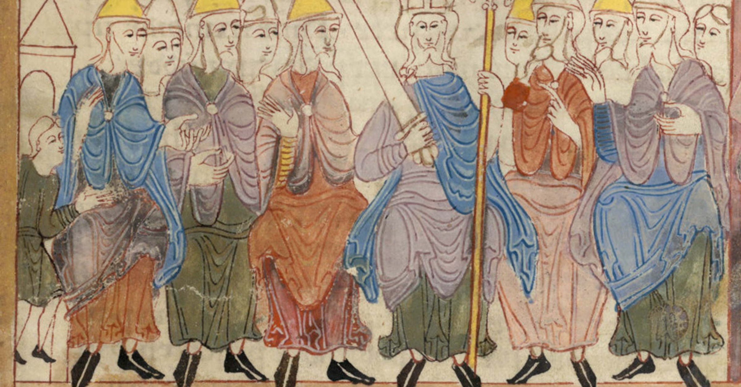 11th-Century Depiction of a Biblical King and His Council - World ...