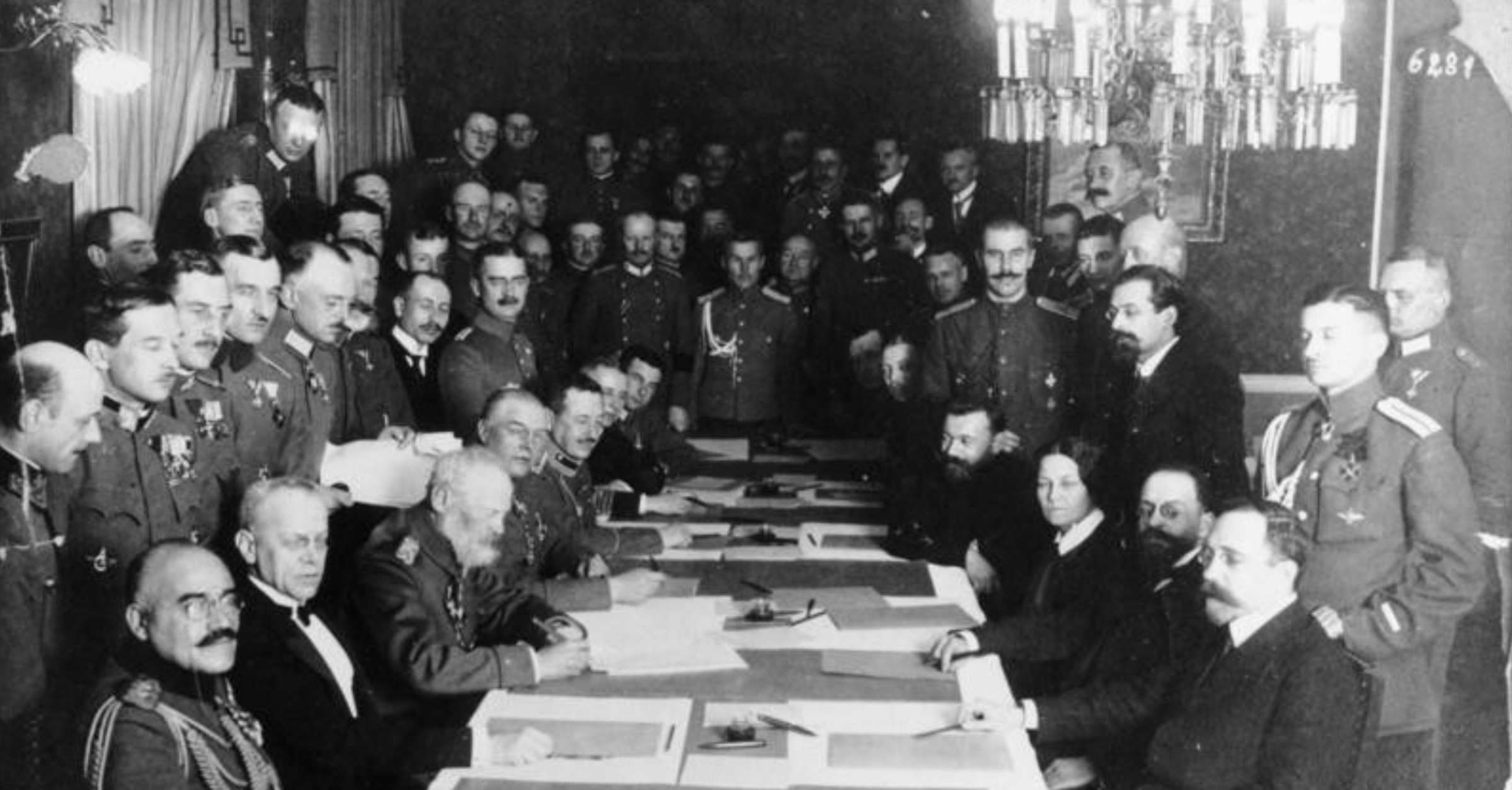 Signing the Armistice Between Russia and Germany, 1917 - World History ...