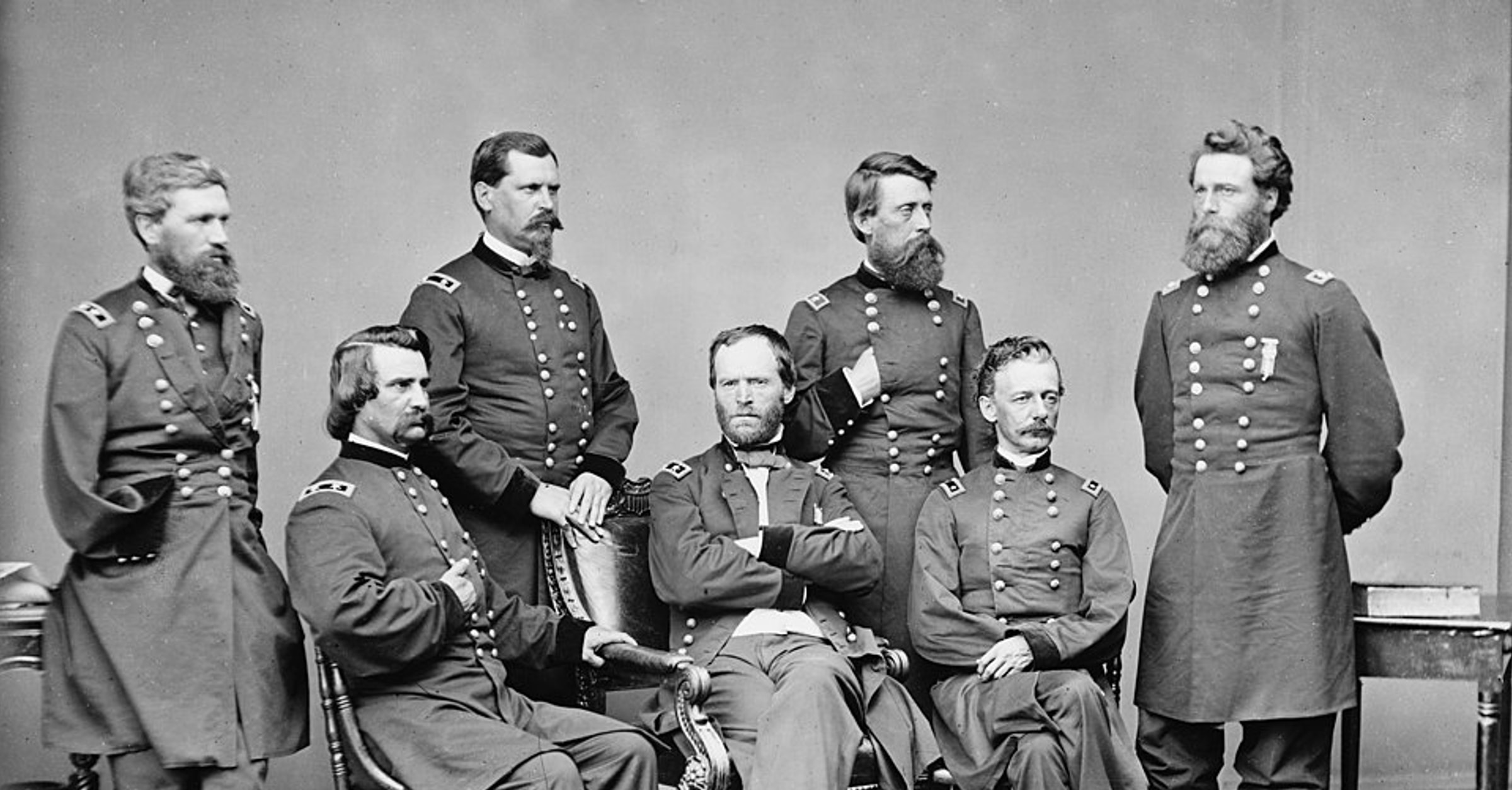 General Sherman and His Staff - World History Encyclopedia