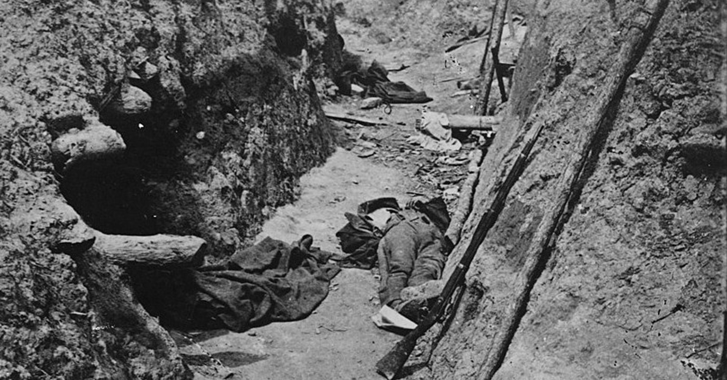 Confederate Dead in the Petersburg Trenches - World History Encyclopedia