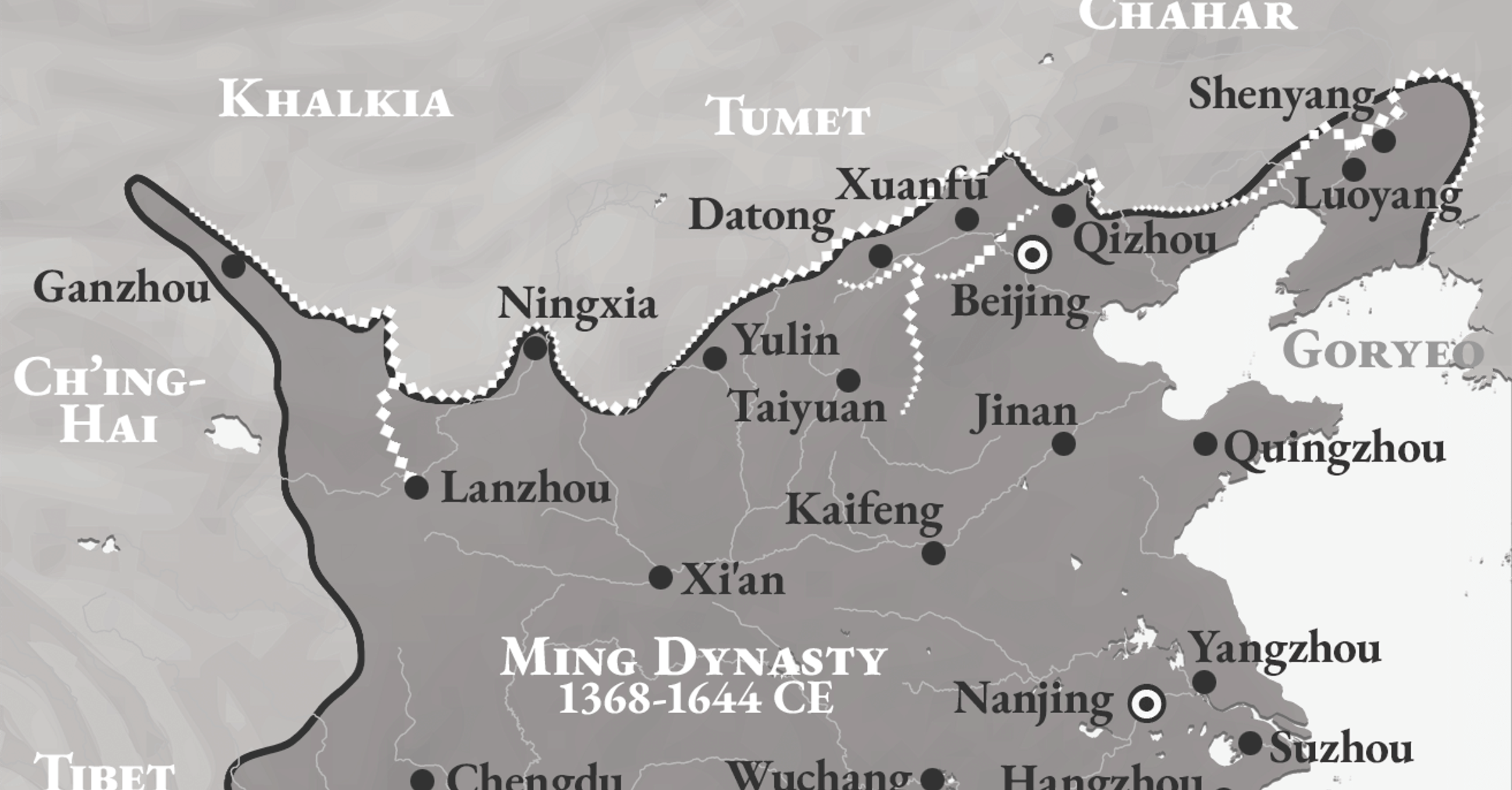 Map of the Ming Dynasty of China, 1368-1644 - World History Encyclopedia