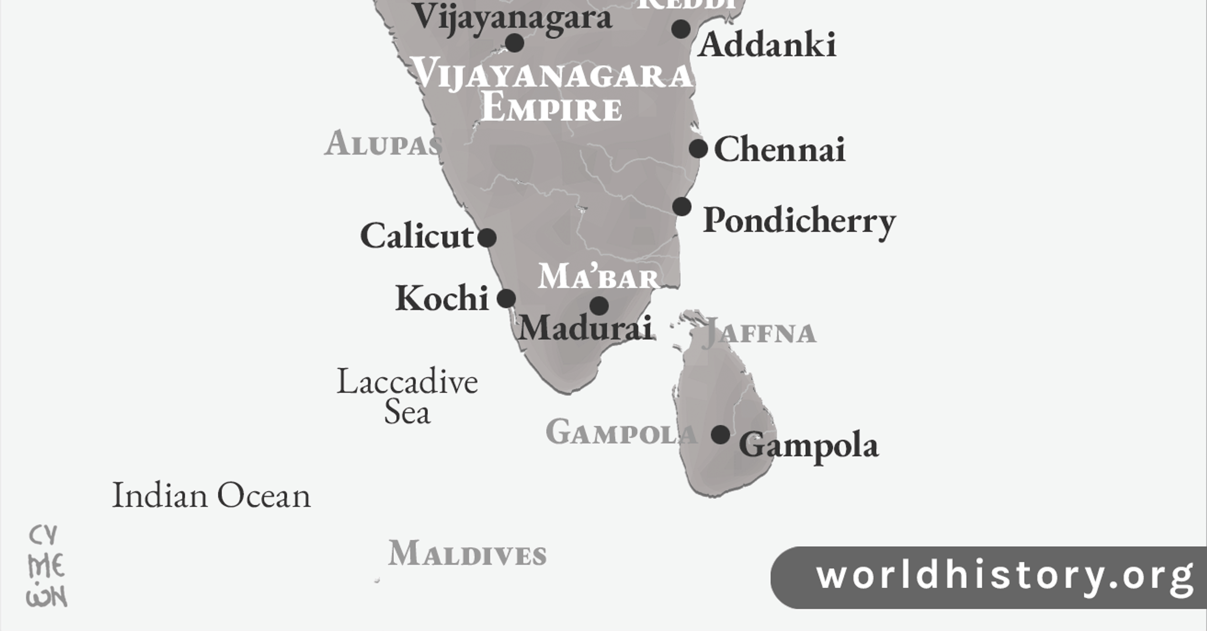Map of Medieval India, c. 1360 - World History Encyclopedia