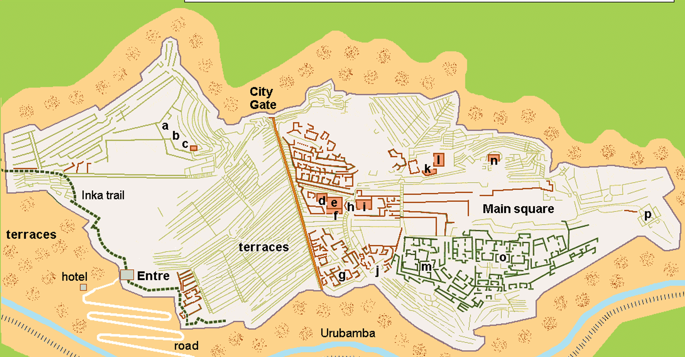 Map of Machu Picchu - World History Encyclopedia