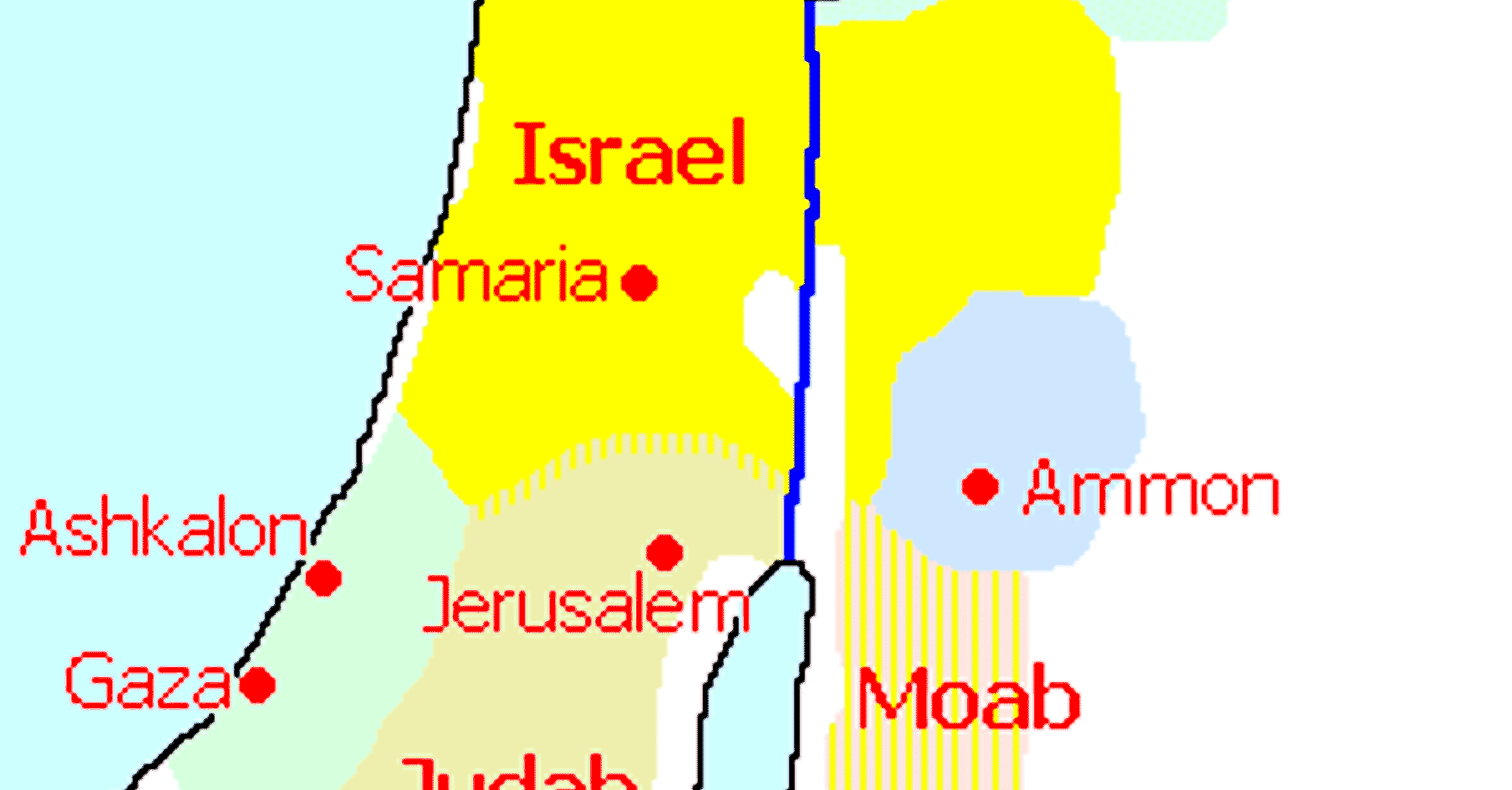 Map of Ancient Israel - World History Encyclopedia