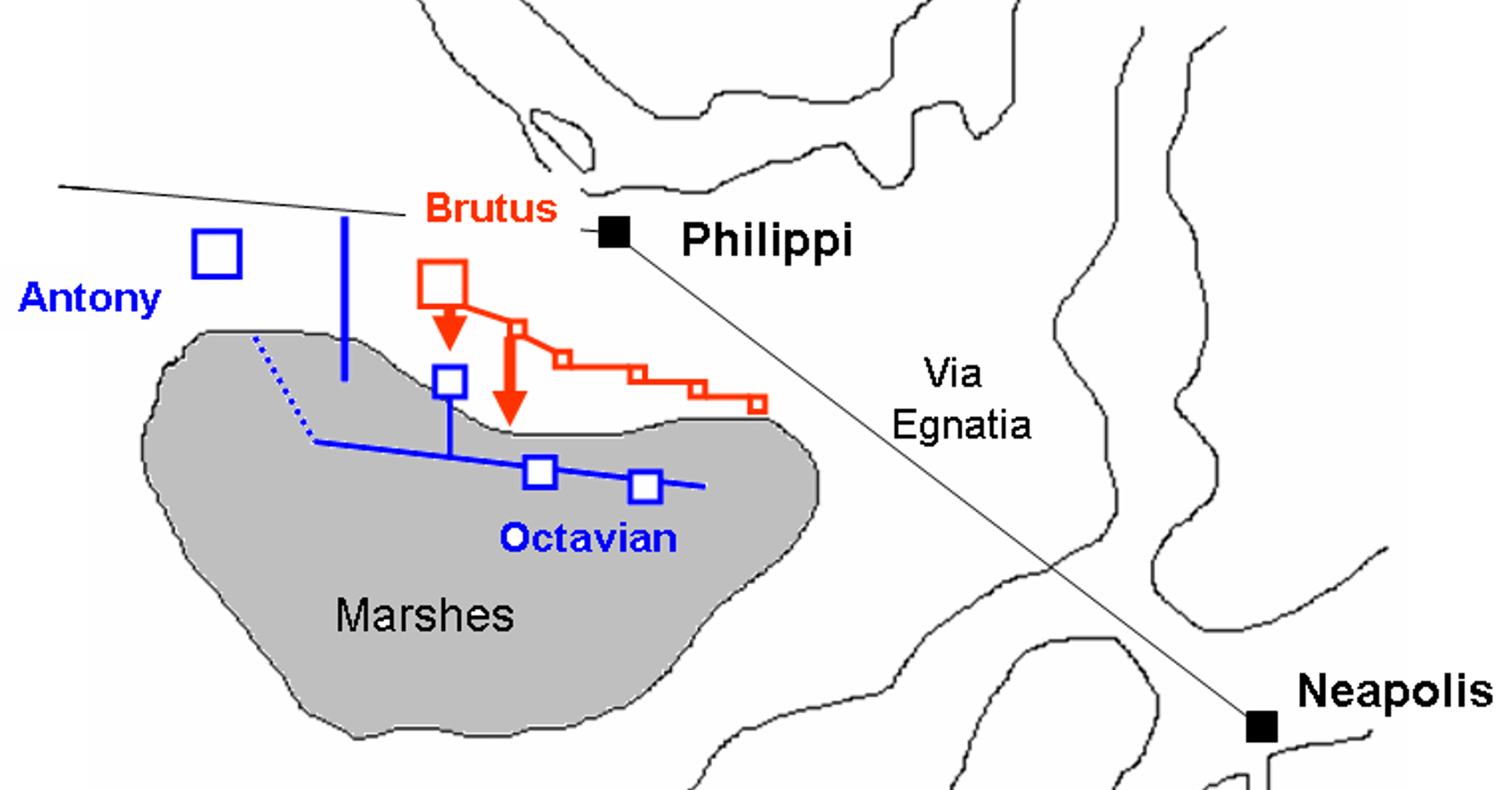 2nd Battle of Philippi 42 BCE - World History Encyclopedia