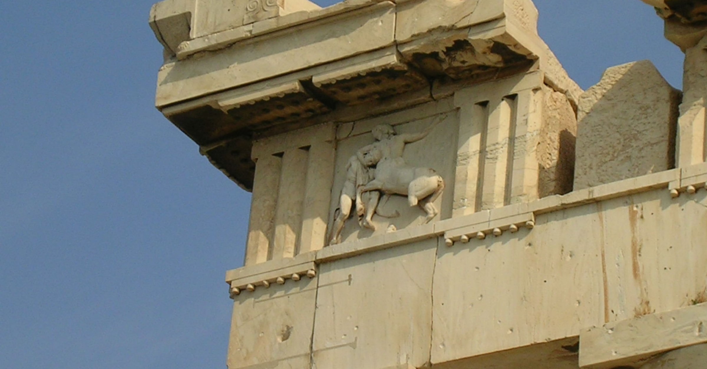 Entablature with Metope and Triglyphs - World History Encyclopedia