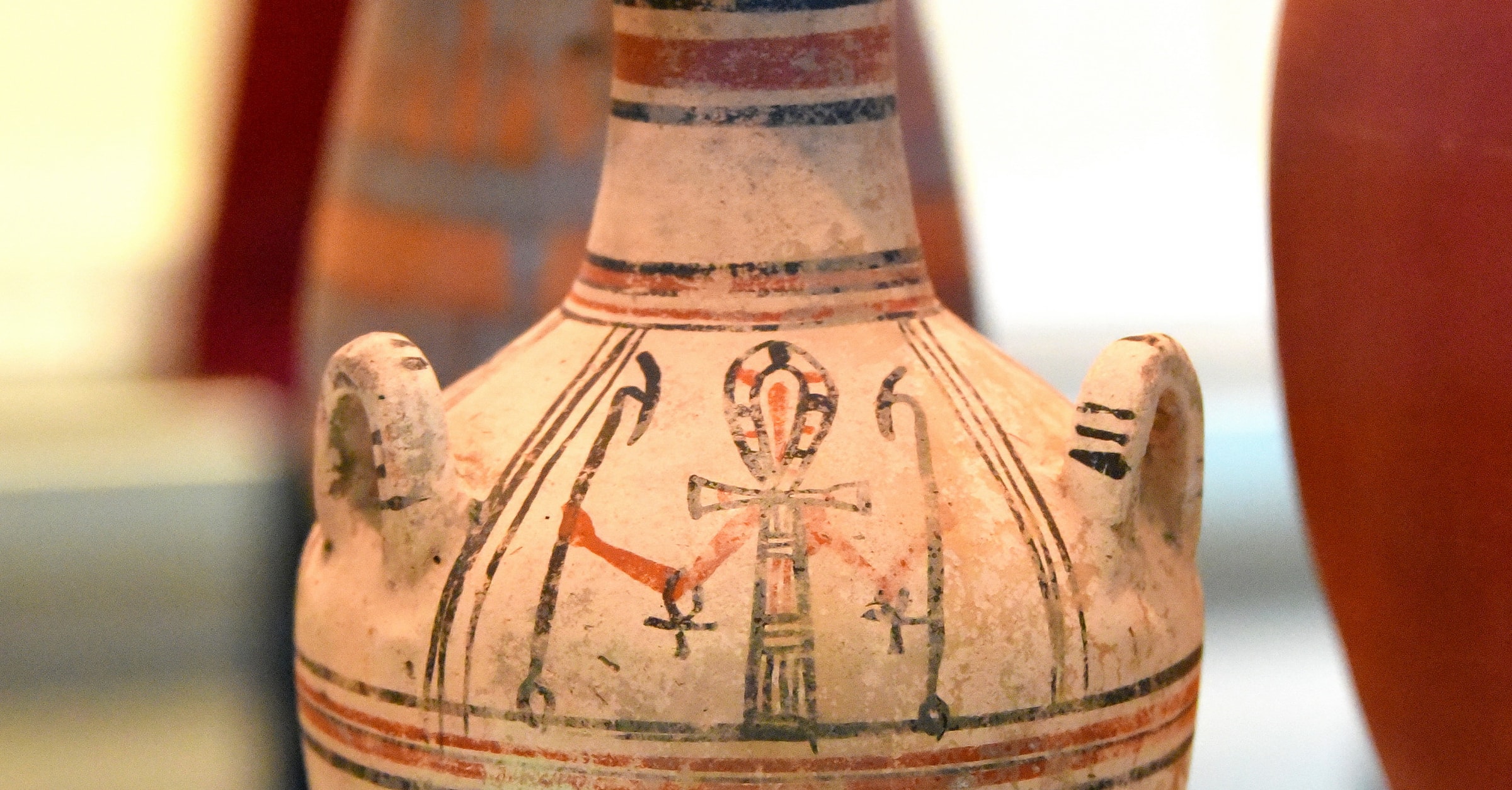 Pottery Jar with Ankh Sign - World History Encyclopedia