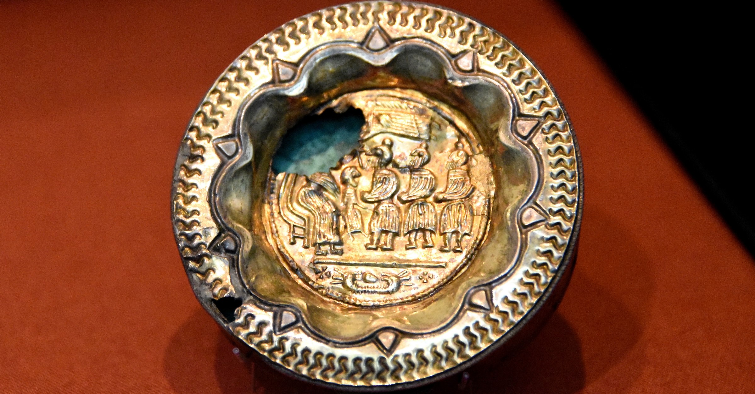 Box Brooch with a Christian Scene - World History Encyclopedia