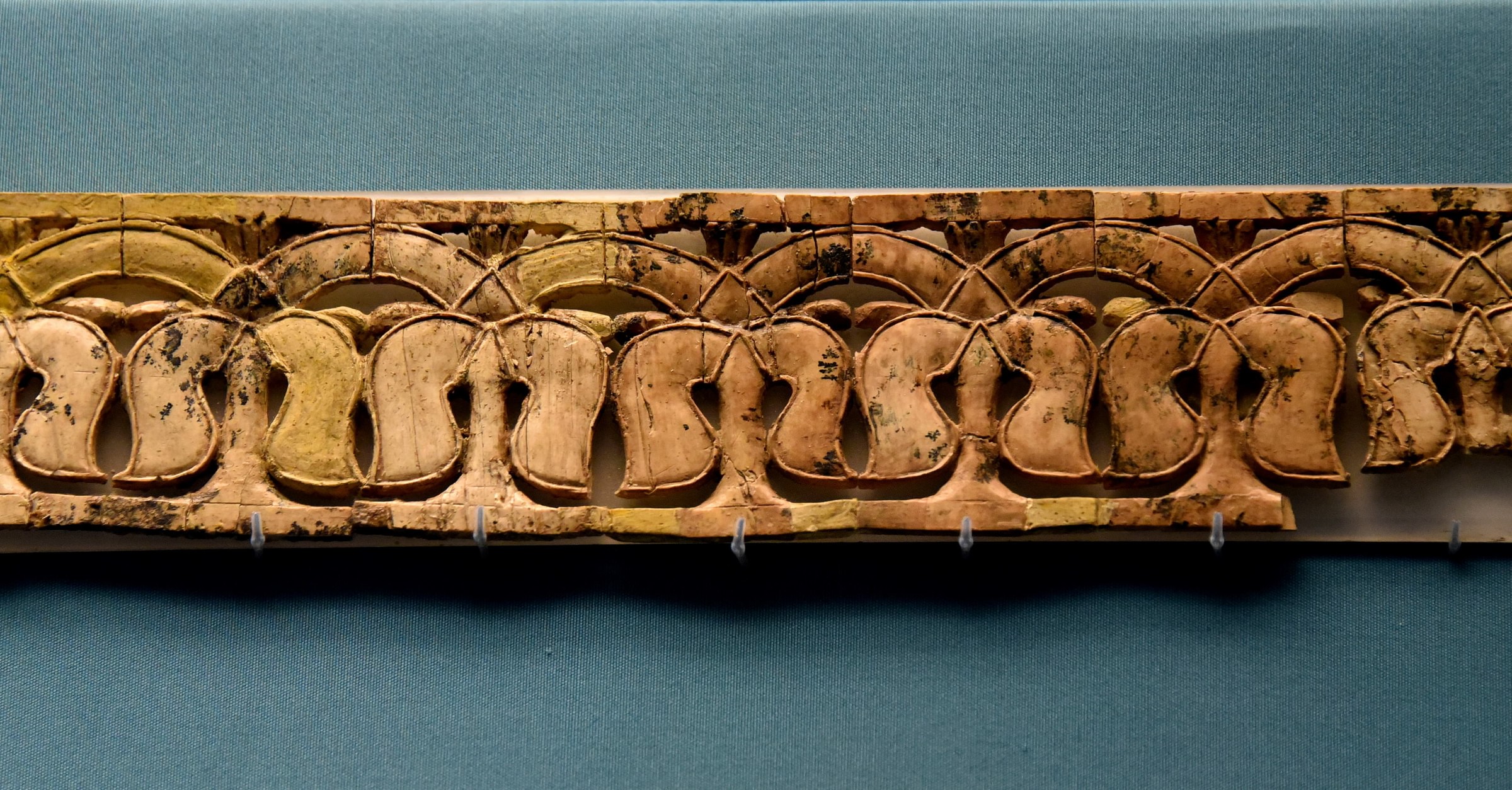 Nimrud Ivory Panel of Stylized Palms - World History Encyclopedia