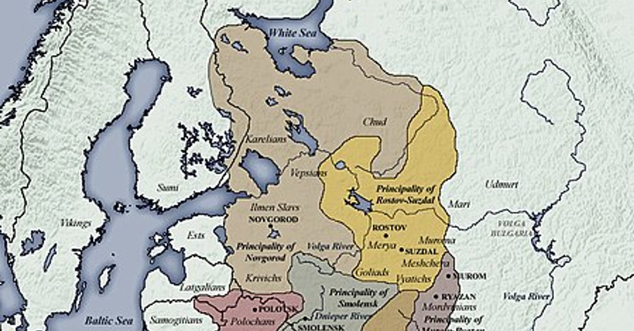 11th century CE Kievan Rus Territories - World History Encyclopedia