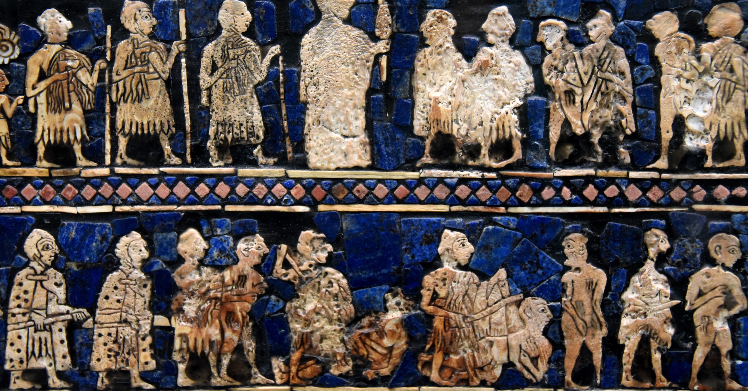 Detail of the War Scene of the Standard of Ur - World History Encyclopedia
