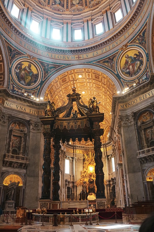 Nave Of Saint Peter s Basilica Rome Illustration World History Nave Of Saint Peter s Basilica Rome Illustration World History
